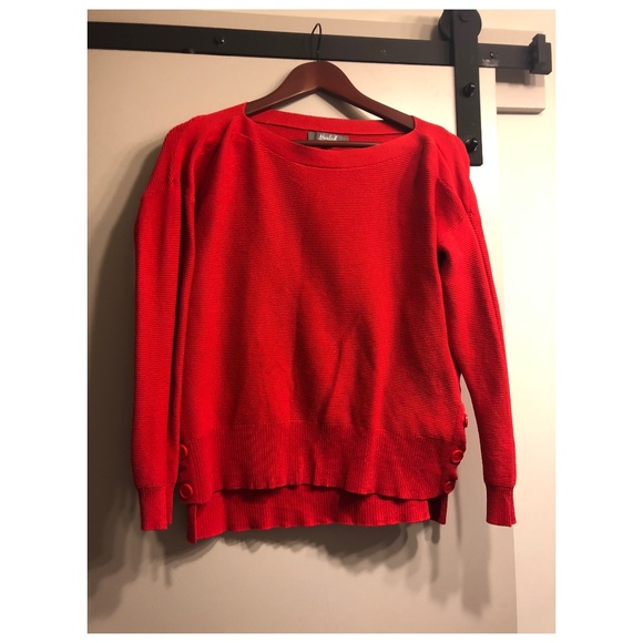 marled reunited clothing | Sweaters | Marled Reunited Red Womens ...